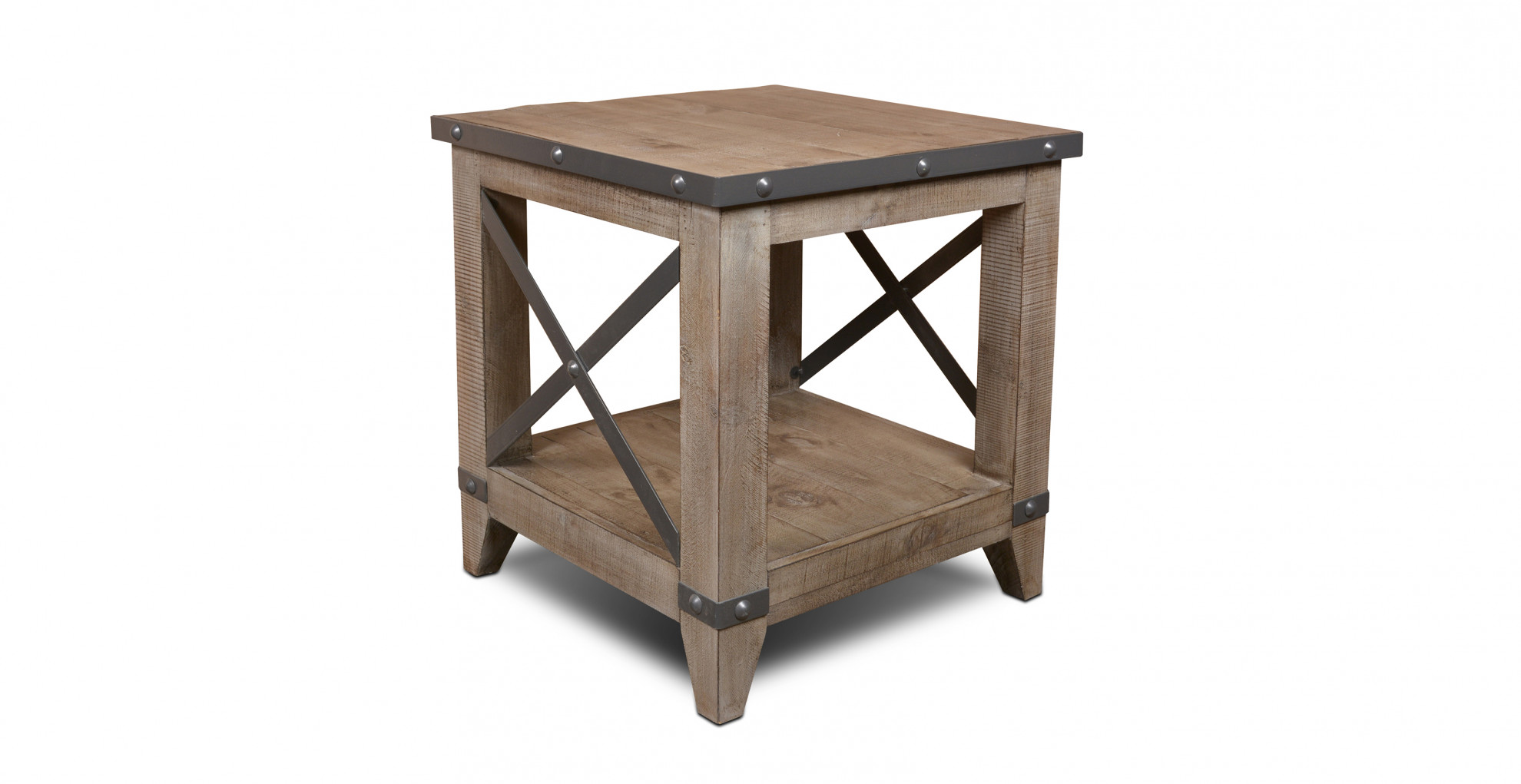 Horizon Home Furniture - Urban Rustic Gray End Table